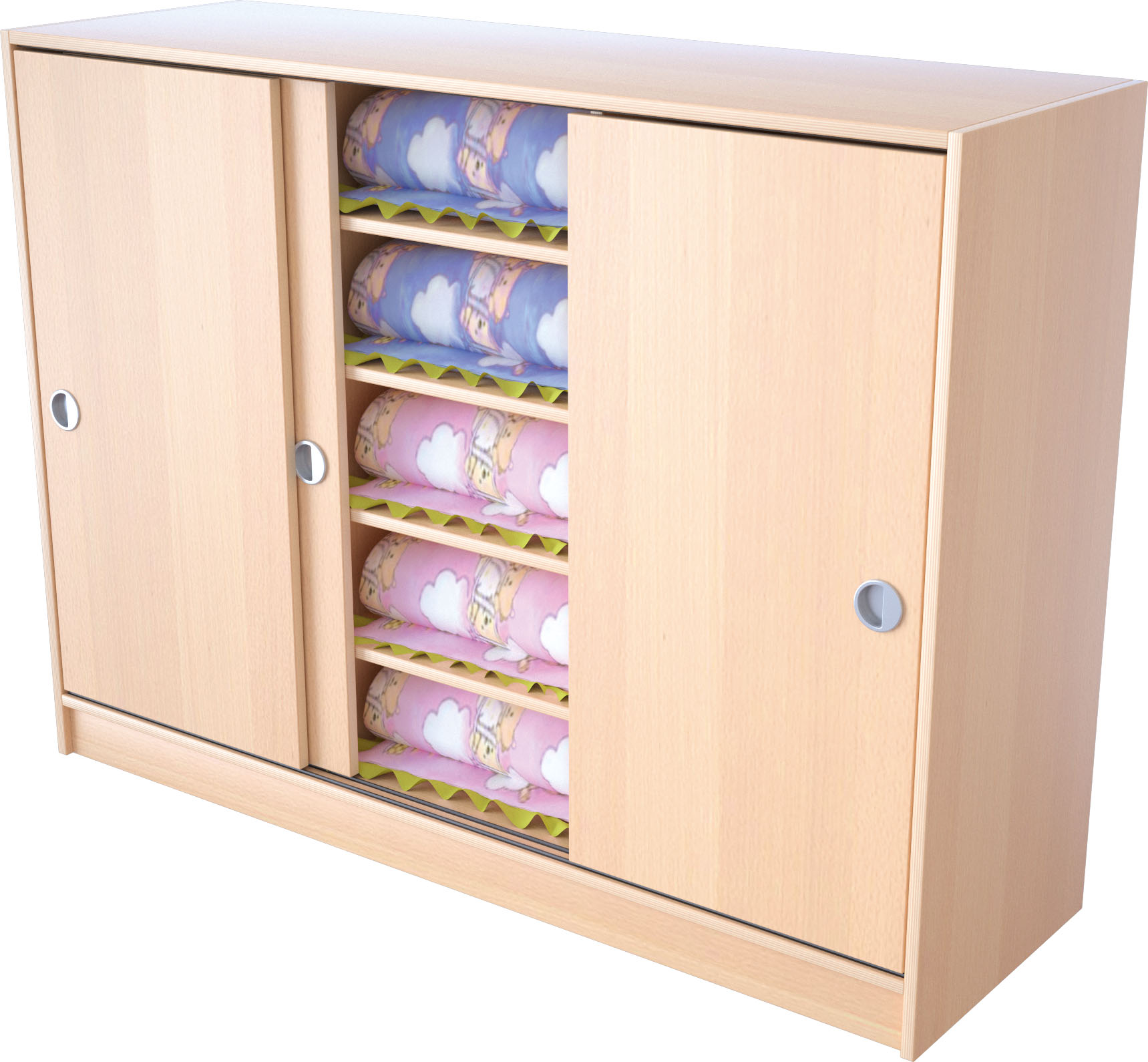 Väike kapp voodipesule ustega - kask - mebeles.lv