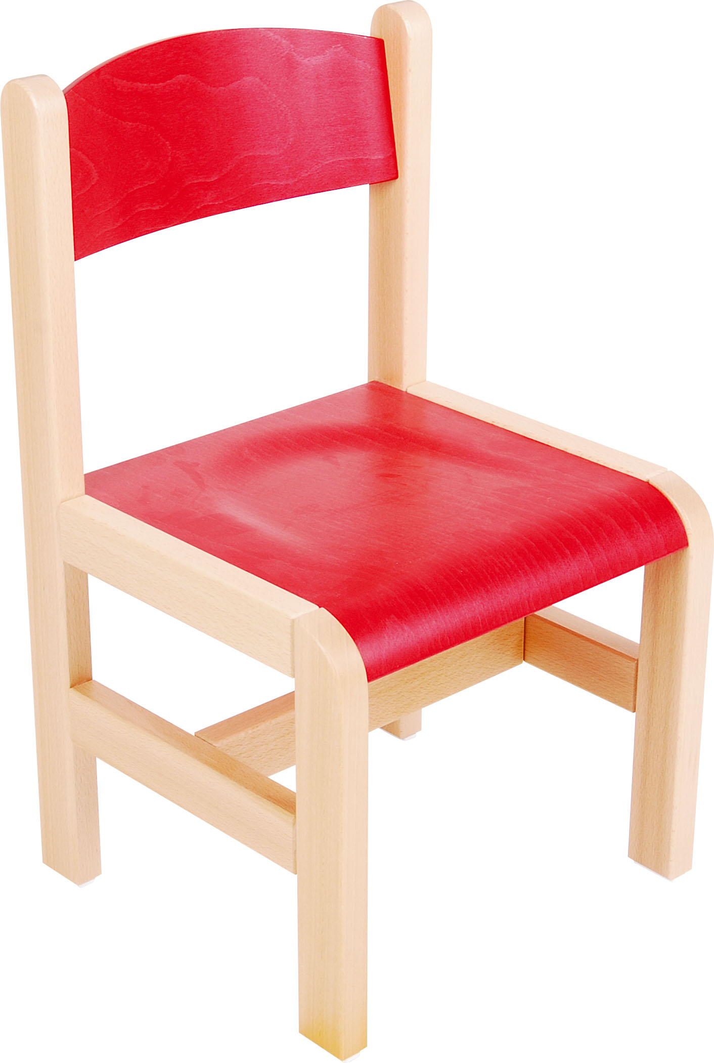 Puidust tool punane vildipatjadega, suurus 1 - mebeles.lv